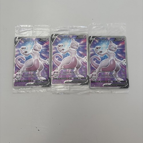Pokémon Go Mewtwo v SWSH229 Black Star Promo TCG Card Sealed Lot of 3 ...