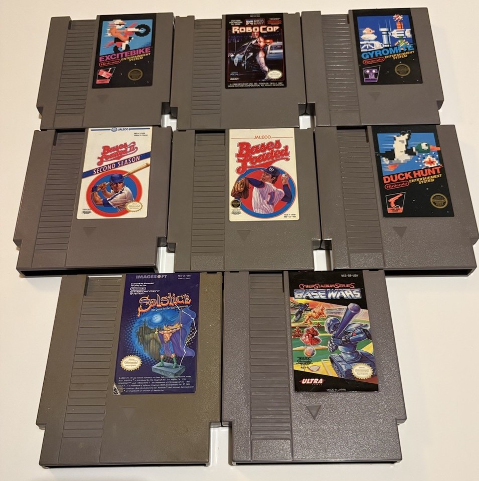 Nintendo Entertainment System NES Game Lot of 8 UNTESTED | eBay