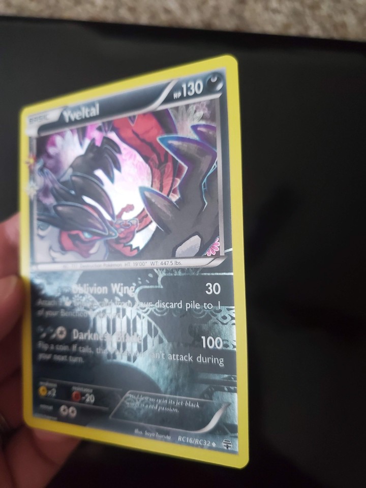 x3 Yveltal RC16/RC32 Holo Pokemon TCG Generations Radiant Collection ...