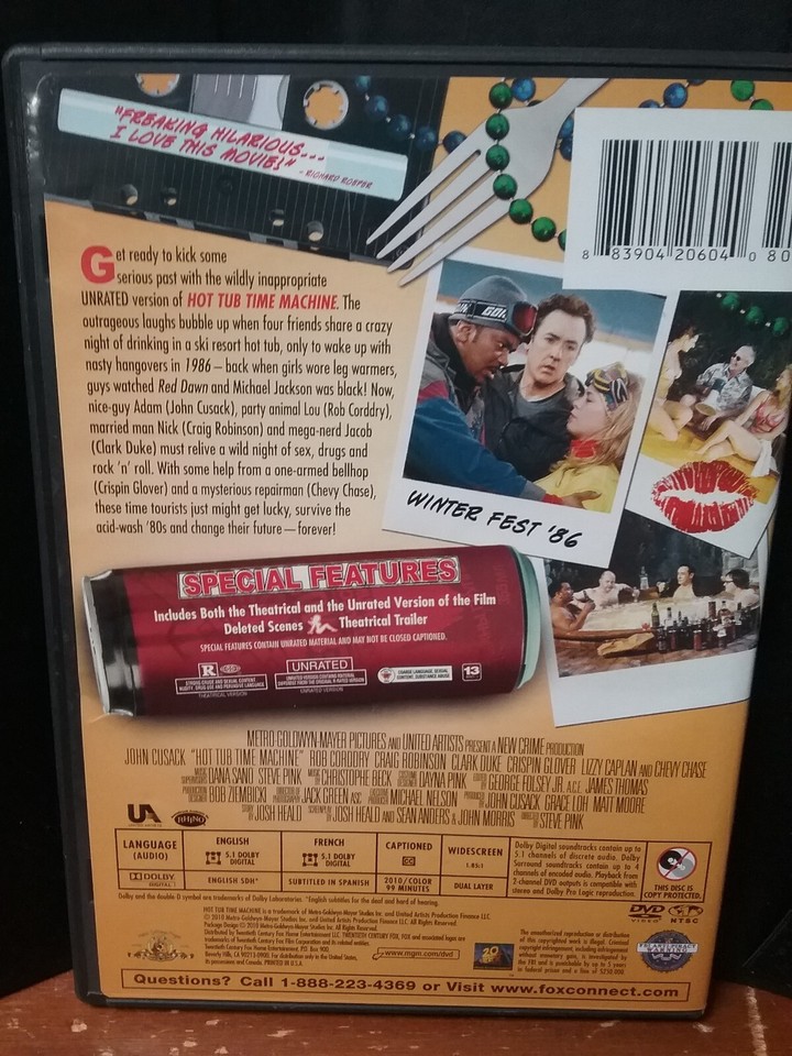 Hot Tub Time Machine (DVD, 2010, WIDESCREEN) | eBay