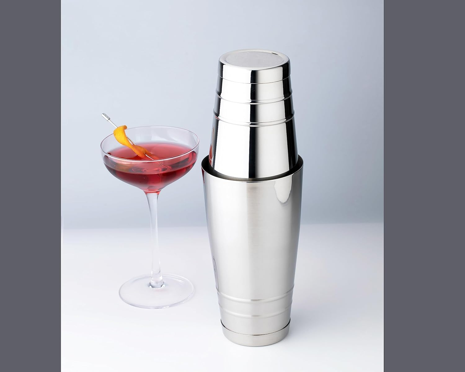 Boston Cocktail Shaker Set 2-Piece Premium Weighted Boston Shaker Set ...