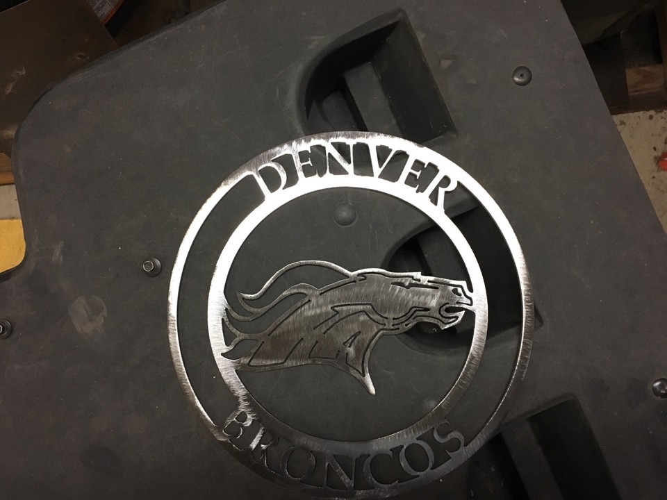 Denver Broncos round metal Sign mancave/ Wall Decor | eBay
