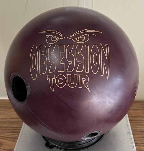 USED Hammer Obsession Tour Solid Reactive Bowling Ball, Burgundy, 15LB ...