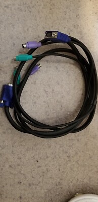 AWM E101344 Style 2919 KVM Switch Cable Low Voltage 6ft | eBay