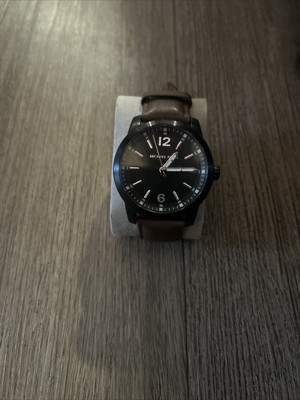 Michael Kors Men's Vonn Three-Hand Brown Leather Watch NIB MK8651 | eBay