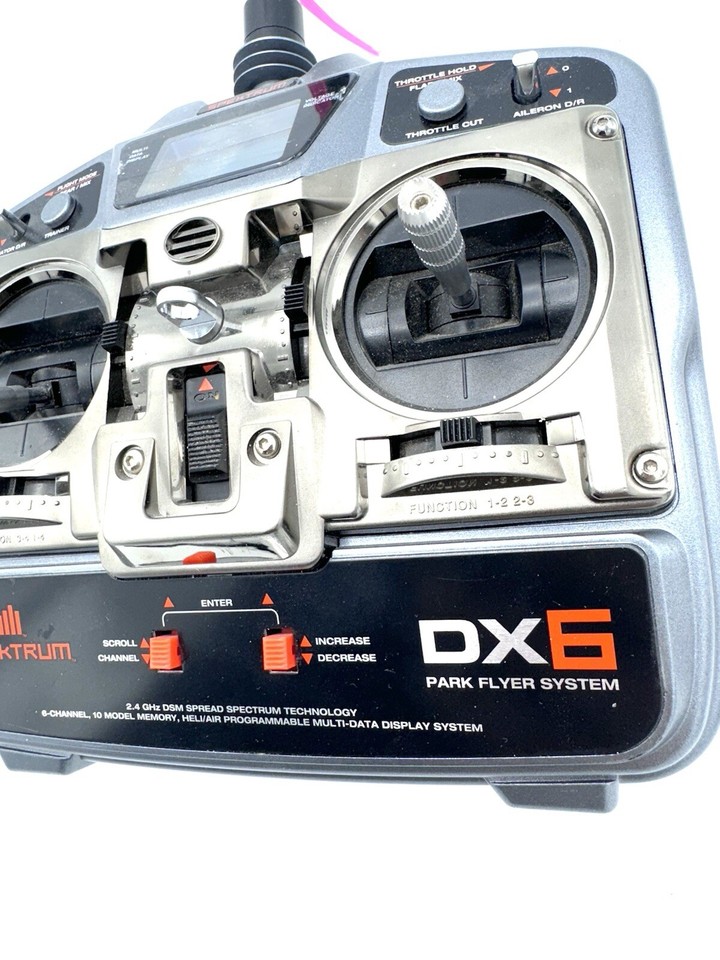 Spektrum DX6 6Channel 2.4 DSM Park Flyer System Transmitter Only See ...