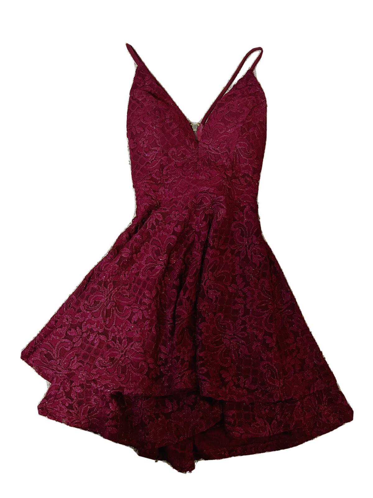 Burgundy Homecoming Prom Dress Emerald Sundae Dress S… - Gem