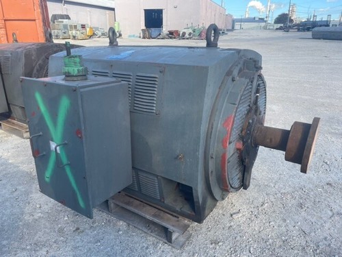 700 HP Teco Westinghouse AC Electric Motor 900 RPM Fr 6808B DPBB 4000 V ...