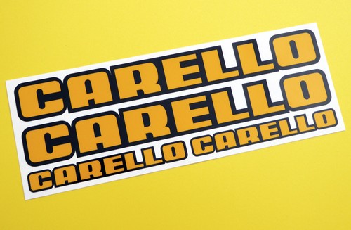 Classic Car Rally/Race CARELLO sticker set 4 GLOSS LAMINATED ESCORT ...