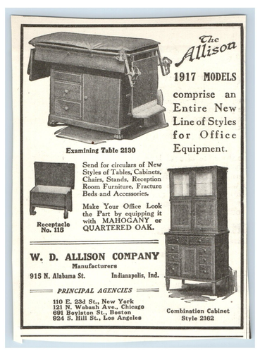 1917 The Allison Cabinets Original Print Ad #6RE | eBay UK
