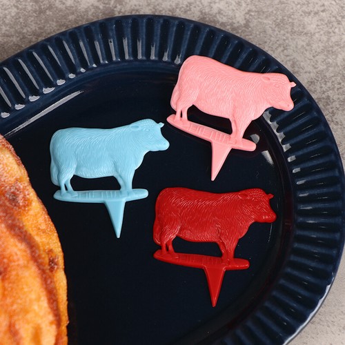 5Pcs/Bag Cattle Shape Steak Markers For Distinguish Between Cooked ...