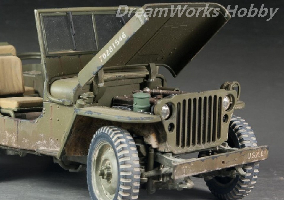 Award Winner Built Gate Large Diecast 1/18 US Army Jeep Willys +Rebuilt ...