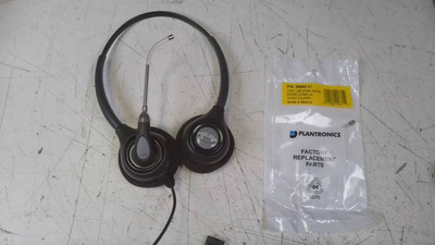 Plantronics HW261 SupraPlus Wired Noise Cancelling Binaural Headset | eBay