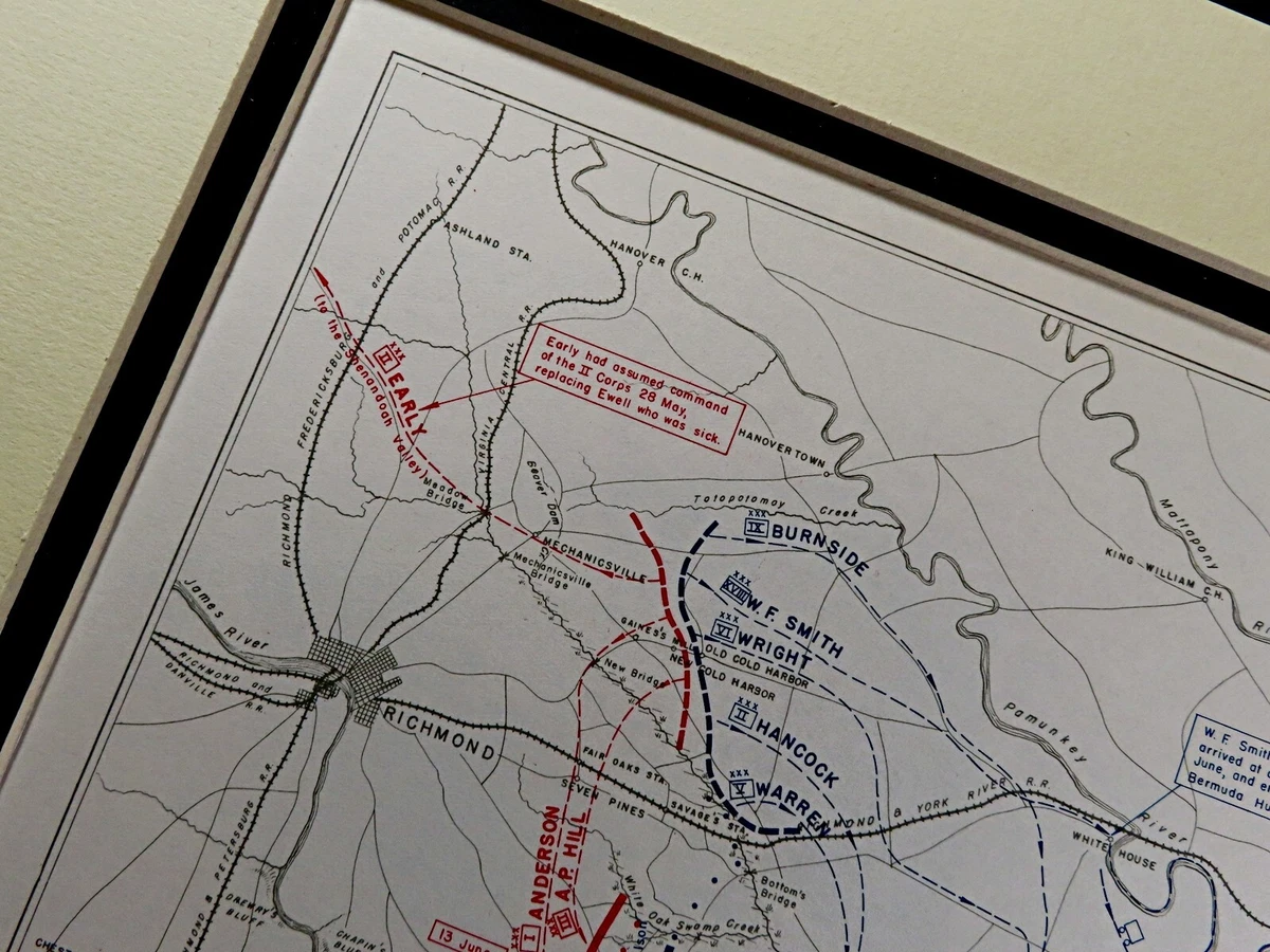 James River Civil War Map