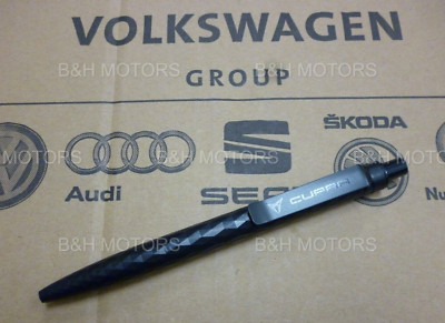 GENUINE CUPRA BALLPOINT PEN BLACK CARBON EFFECT with BLUE INK ...