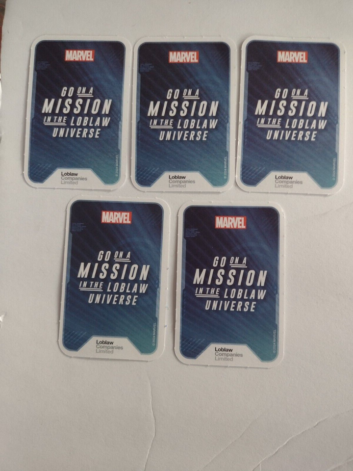 Loblaws 2024 MARVEL SUPERHEROES Go On A Mission Official Trading Cards ...