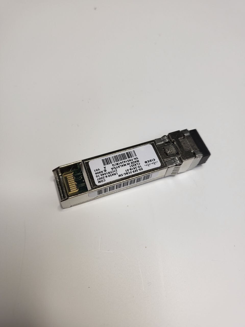 Cisco DS-SFP-FC8G-SW 10-2418-01 8 Gbps SN: FNS162602A9 2007 | eBay