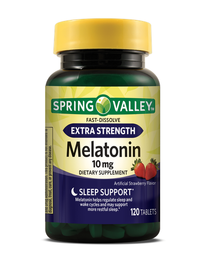 Spring Valley Melatonin Sleep Health Dietary Supplement Tablets ...