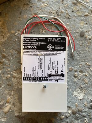 Lutron LUT-ELI-3PH Emergency Lighting Interface 3-Phase Detector | eBay