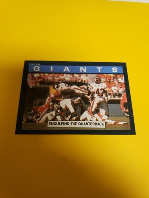Giants Engulfing The Quarterback Topps 1985 Football Card #110 | eBay