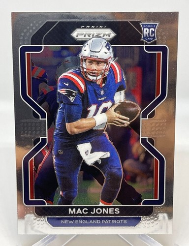 MAC JONES 2021 Panini Prizm Football Base Rookie Card #336 PATRIOTS RC ...