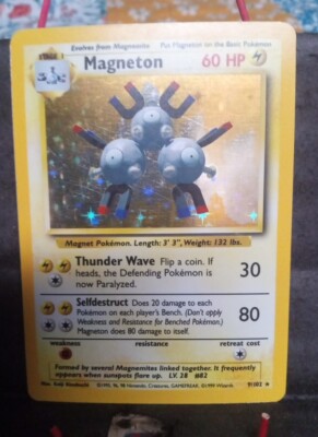 Pokémon TCG Magneton Base Set 9/102 Holo Unlimited Holo Rare | eBay