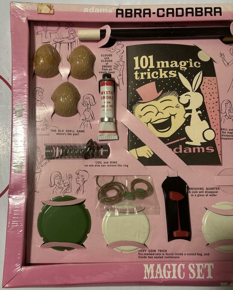 Vintage SS Adams Abra Cadabra Giant Magic set window box factory sealed ...