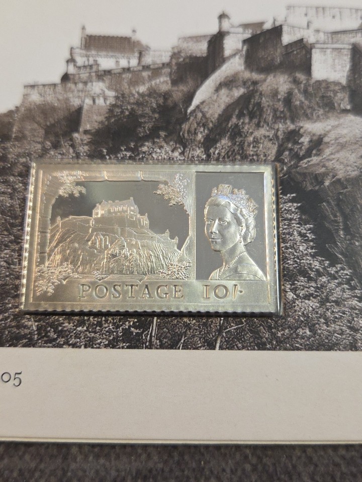 Edinburgh Ingot Stamp Cover. Silver Proof 25.58 Grams | eBay UK