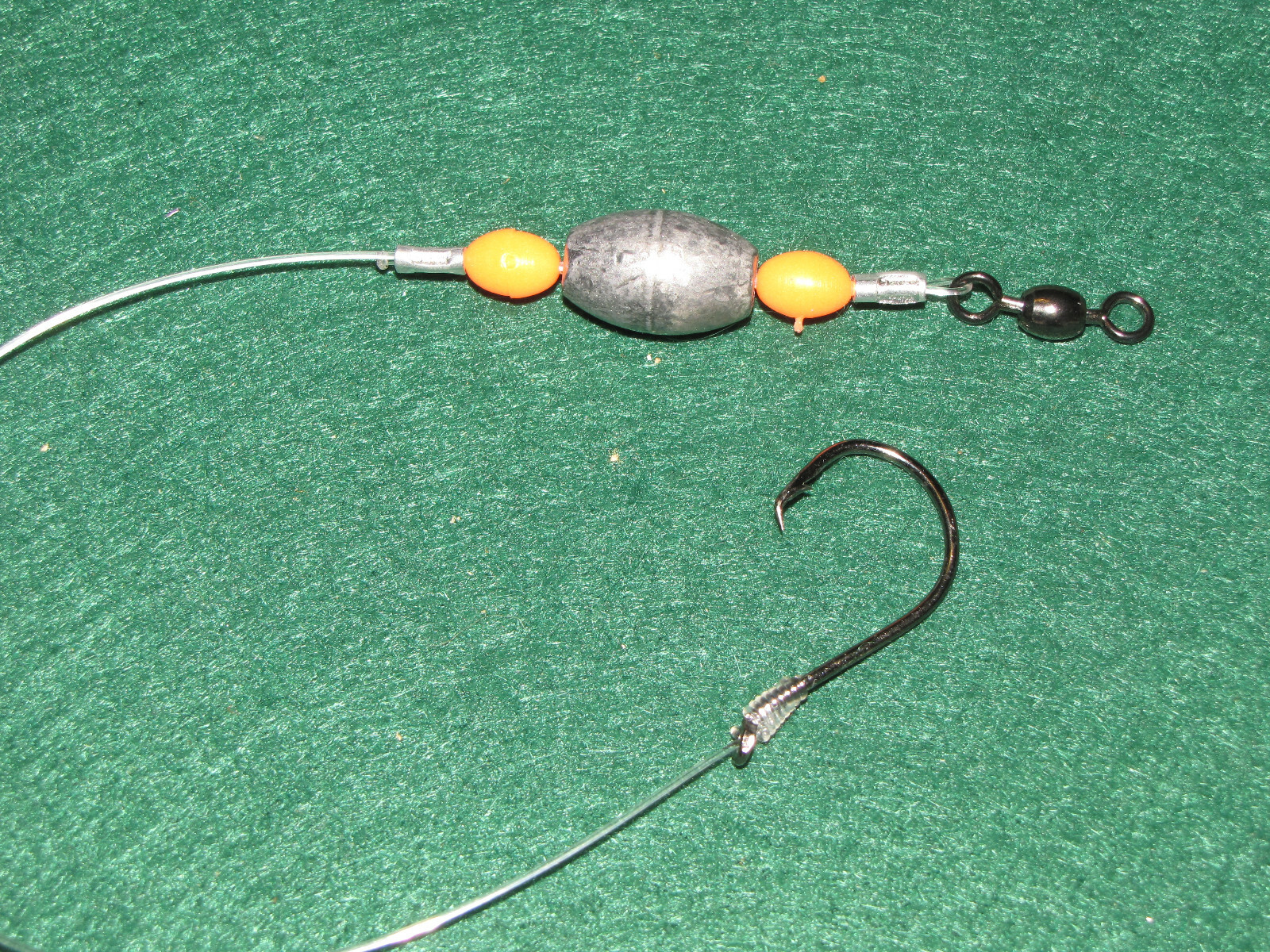 5 pcs-3/4oz Carolina Fishing Rig . Circle Hooks- Redfish Flounder ...