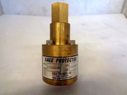 NEW TOLE DEVICES MODEL GS-2 GAGE PROTECTOR VALVE | eBay