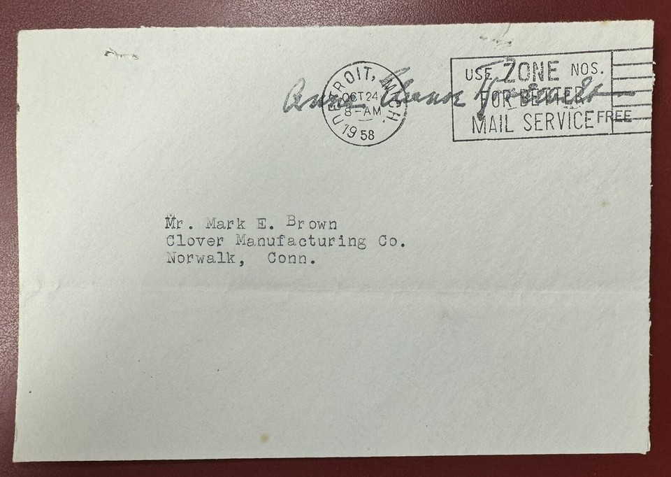 Eleanor Roosevelt 1958 Autographed Letter on Letterhead, & Free Franked ...