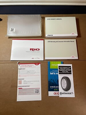 2018 KIA RIO OWNERS MANUAL Owners Manual GUIDE BOOK SET & CLEAR CASE ...