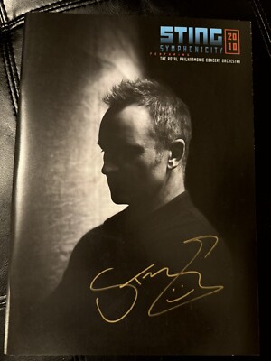 Sting The Police Signed Autographed 2010 Symphonicity Concert Program ...