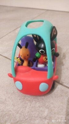CBEEBIES BING THE BUNNY & FLOP RED PUSH ALONG CAR WITH FIGURES | eBay