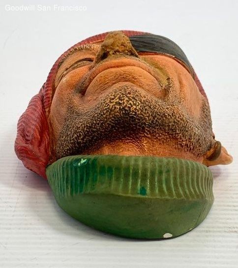 Vintage Bossons England Chalkware Bust Eye-Patch Pirate Head Wall Art ...