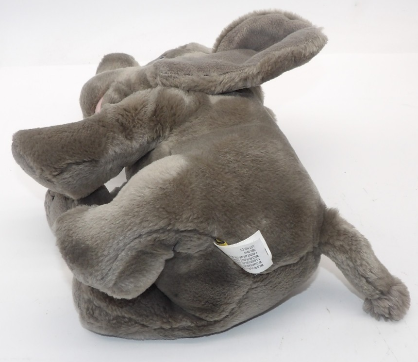 Wild Republic Grey Elephant Trunk Up Plush stuffed animal toy 13" long ...