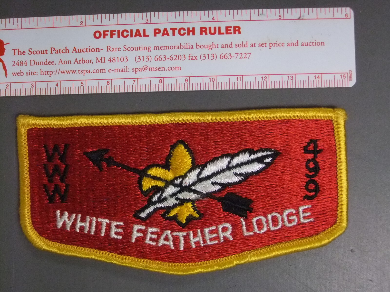 Boy Scout OA 499 White Feather flap 0673NN | eBay