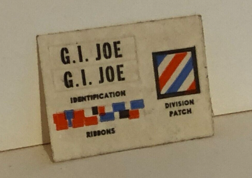 Vintage 12 Inch GI Joe Original 1964 Original Box Sticker Insert Sheet ...