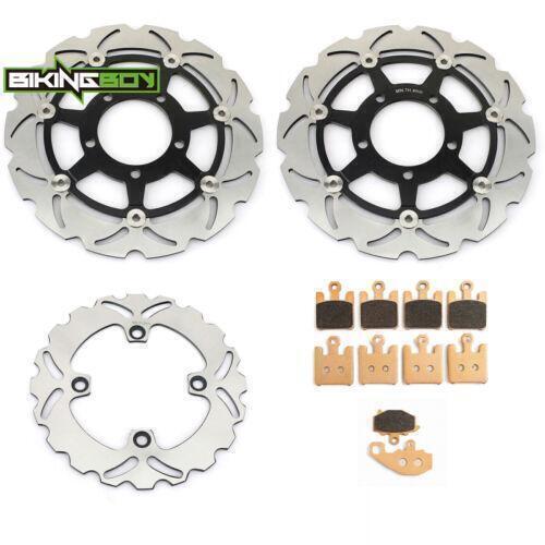 For Kawasaki 2 Front 1 Rear Brake Discs Rotors ZX-6R ZX-6RR NINJA 600 ...