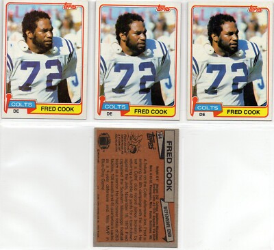 1981 TOPPS 64 FRED COOK COLTS | eBay