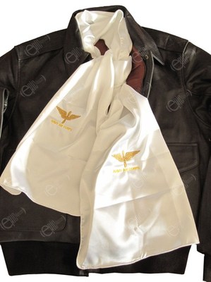 US Army Air Corps Embroidered Pilots Silk blend Flying Scarf - REPRO ...