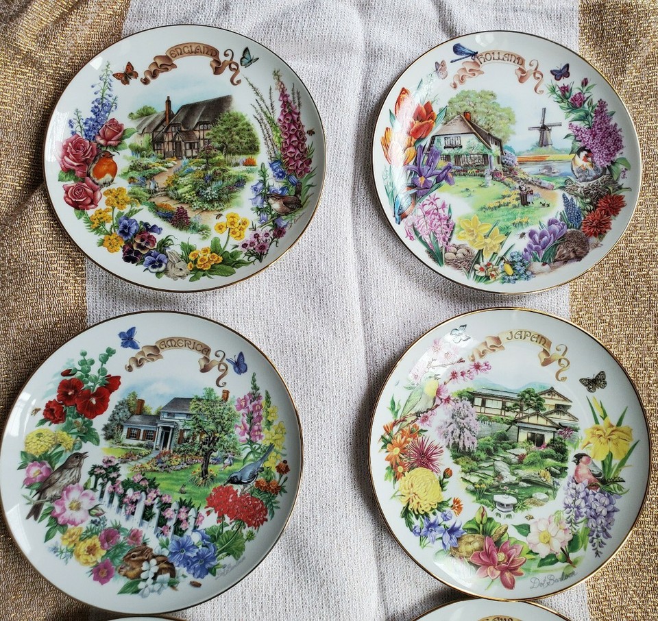 Recco 1988 Gardens Of Beauty Plate Collection 1st-7th issue numbered | eBay