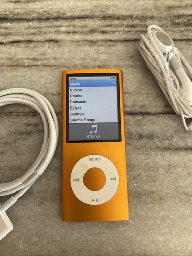 Apple iPod nano 4th Gen Orange (8 GB) New Battery. Exceptional cond ...