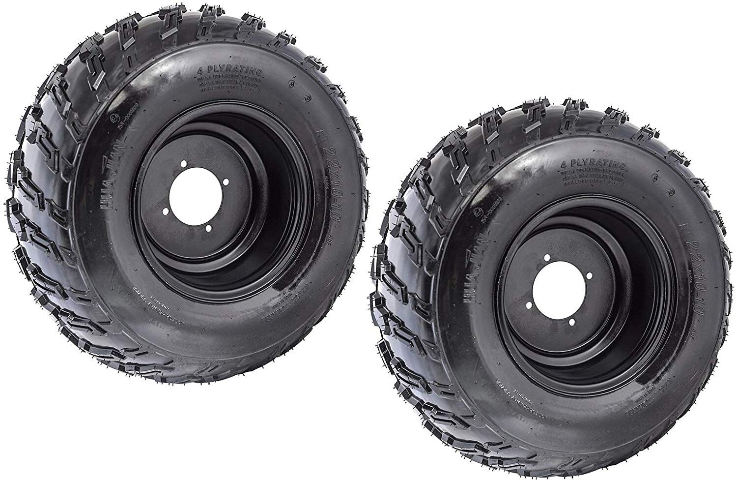 2Pack 23x7-10 Wheel Tire 4 Lug Rim for Golf Cart ATV Go kart Quad | eBay