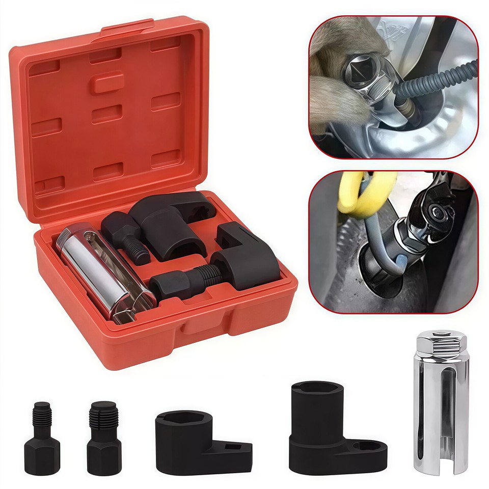 5x O2 Oxygen Sensor Socket Wrench 3/8" 1/2" 22mm Auto Repair Installer ...