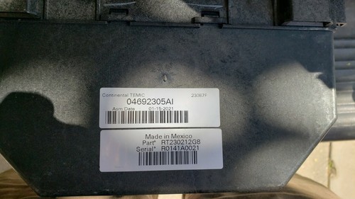 2010 DODGE CARAVAN JOURNEY TOTALLY INTEGRATED POWER CONTROL MODULE P ...