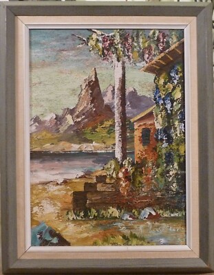 KAJ JACOBSEN! MOUNTAIN LANDSCAPE WITH LAKE | eBay