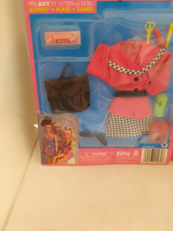 3x Flair Fashions Boutique Totsy Toys Doll Clothes Barbie Sandi Fits 11 ...