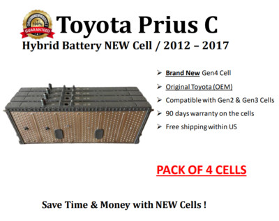 Original Toyota Prius C NEW Hybrid Battery Cell 2012 2013 2014 2015 ...