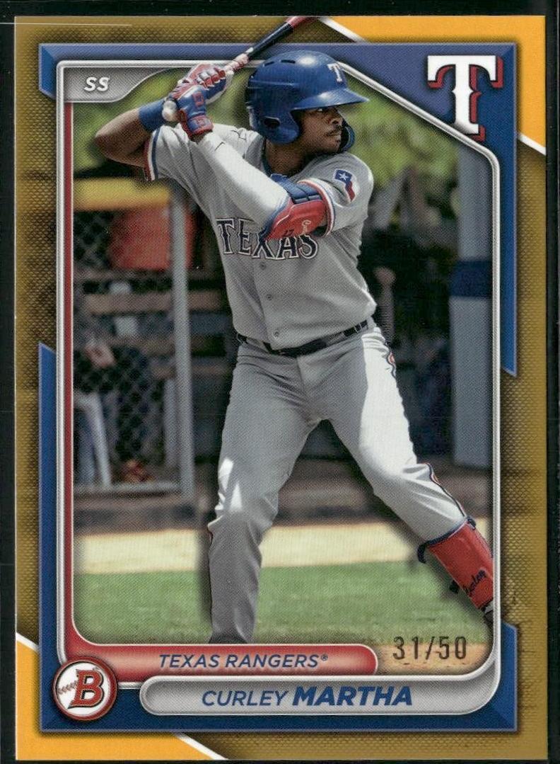 2024 Bowman Draft - Curley Martha #BD-165 Gold /50 (RC) for sale online ...